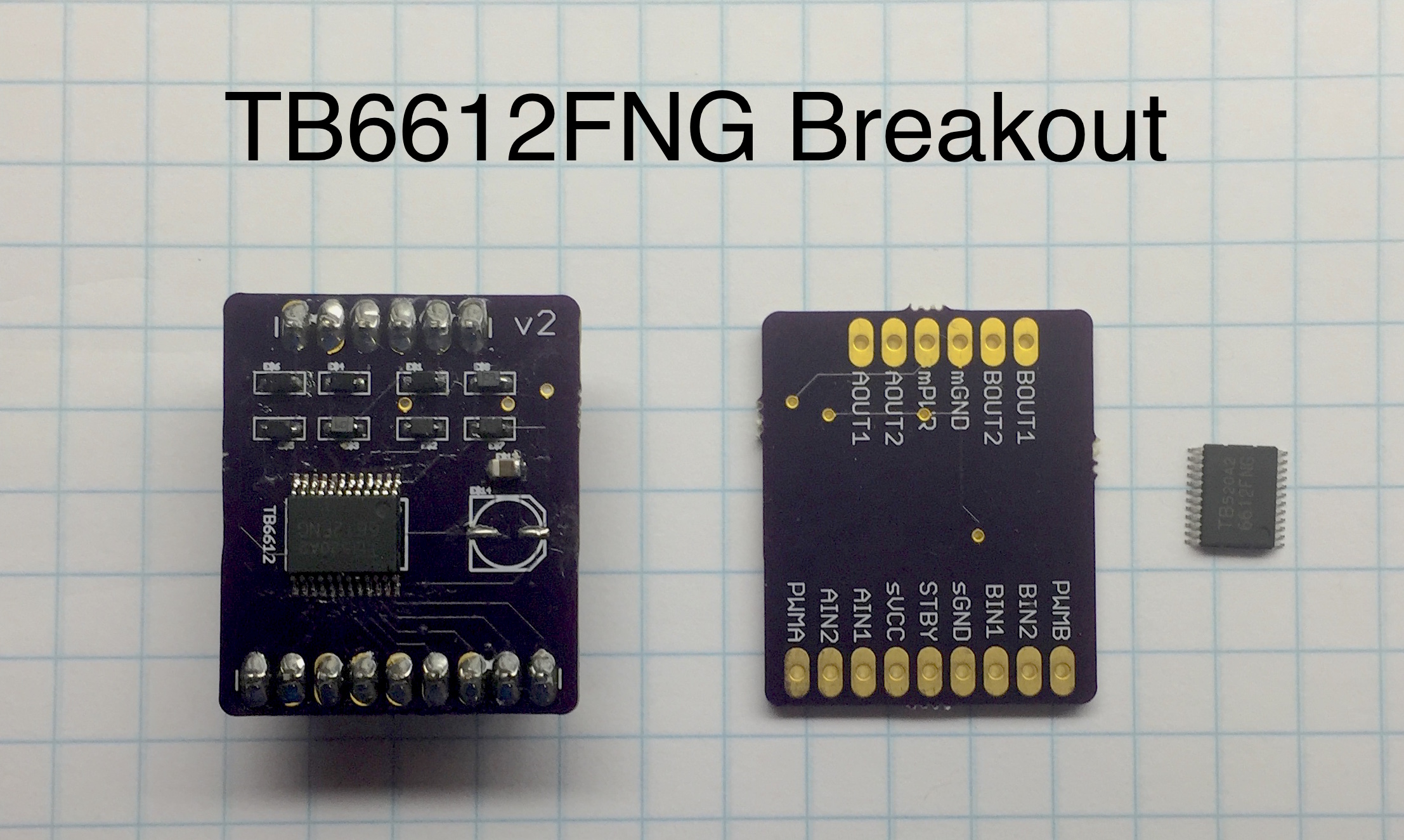 TB6612FNG Motor Driver Breakout Board – The Wandering Engineer