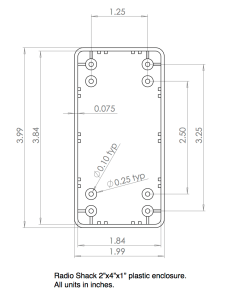 Radio Shack 4x2x1 Enclosure Dimensions – The Wandering Engineer